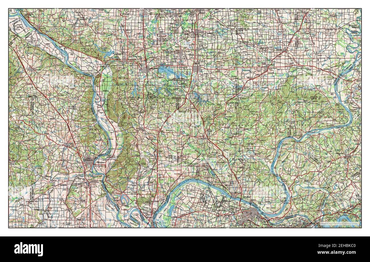 Paducah map hi-res stock photography and images - Alamy