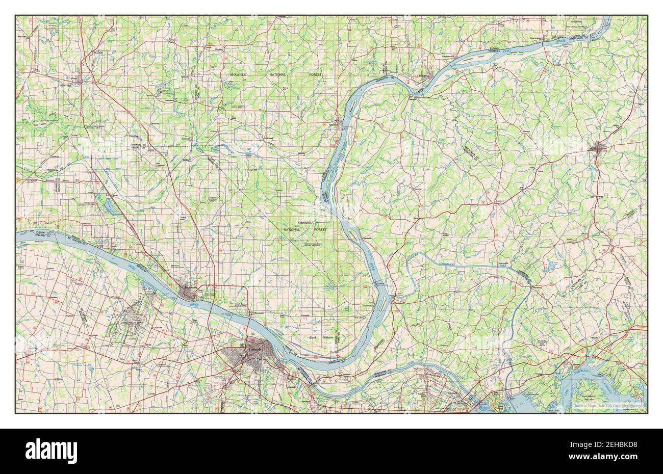 Paducah map hi-res stock photography and images - Alamy