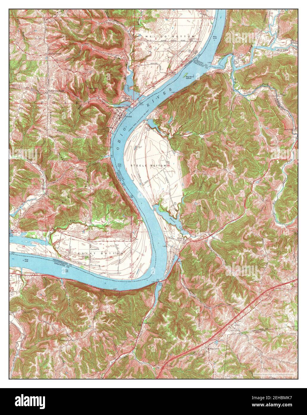 Patriot, Kentucky, map 1969, 1:24000, United States of America by ...