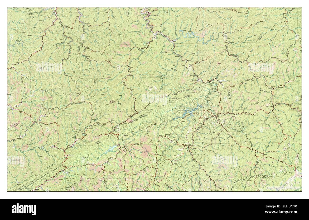 Pikeville kentucky map hi-res stock photography and images - Alamy