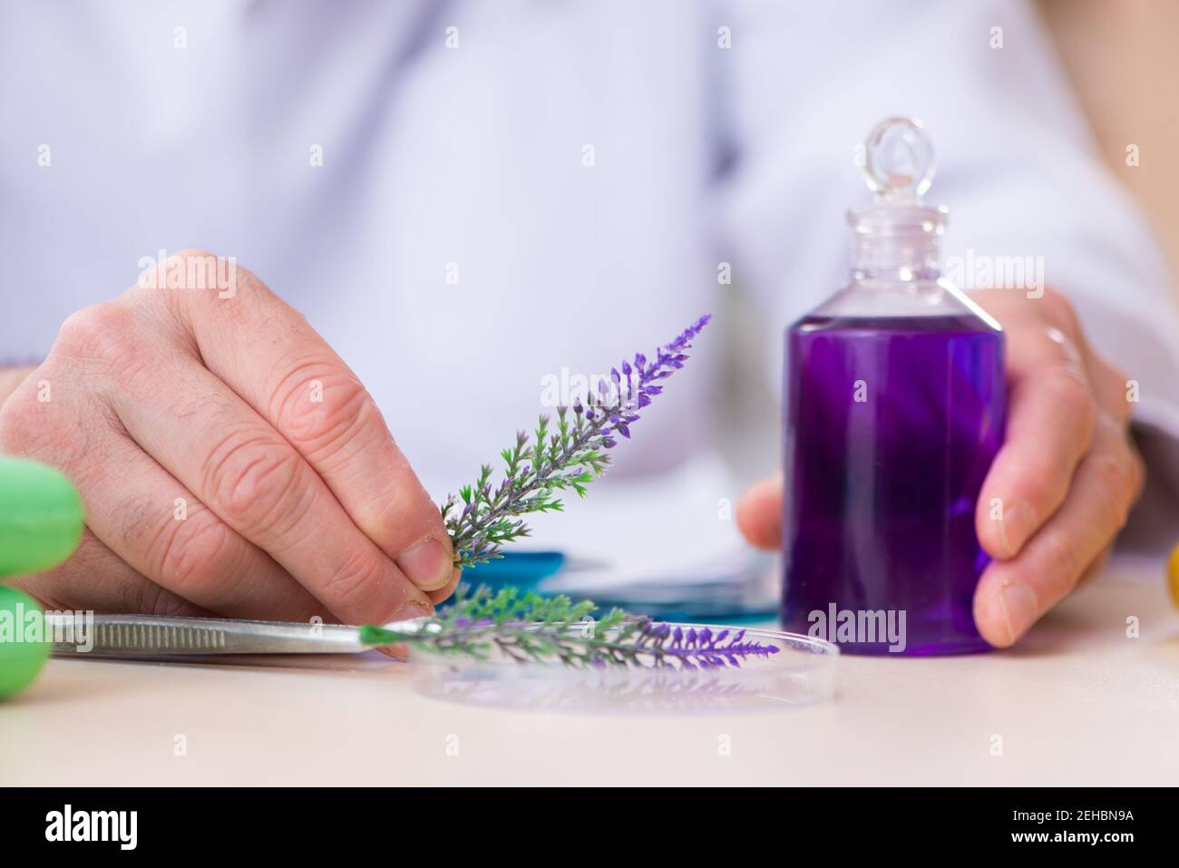 Old chemist testing soap in the lab Stock Photo - Alamy