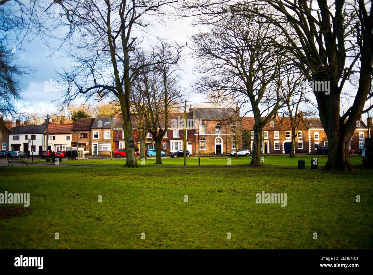 Brompton Village, Northallerton, North Yorkshire, England Stock Photo ...