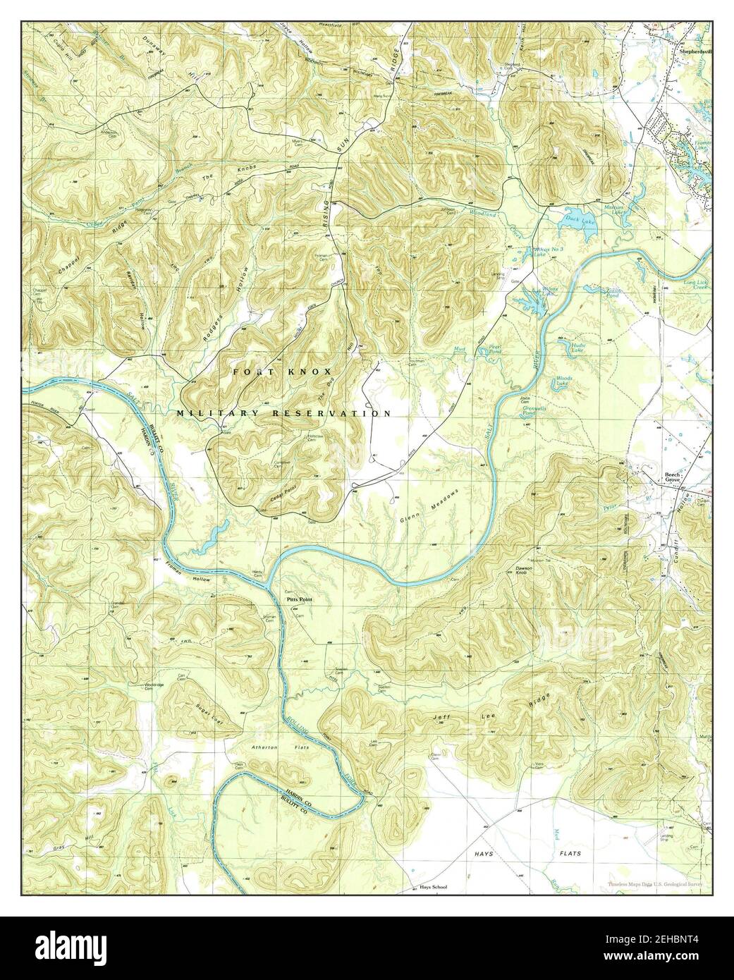 Pitts Point, Kentucky, map 1991, 1:24000, United States of America by ...