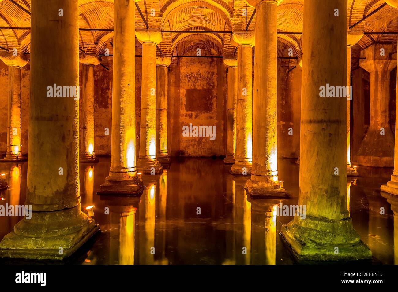 ISTANBUL, TURKEY - MAY 14 : The Basilica Cistern is the largest ancient ...