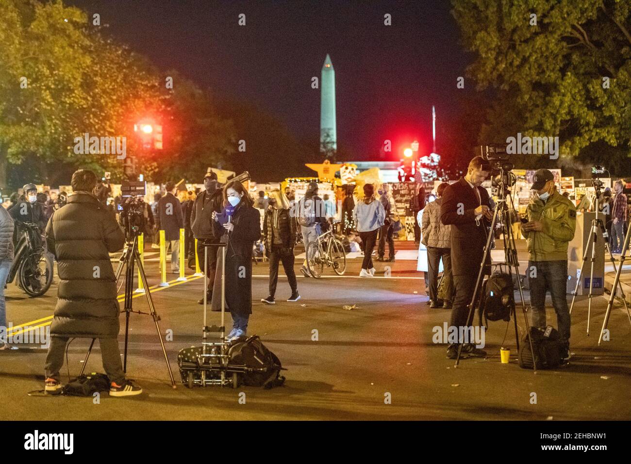 Election Night 2020 in Washington DC Stock Photo - Alamy