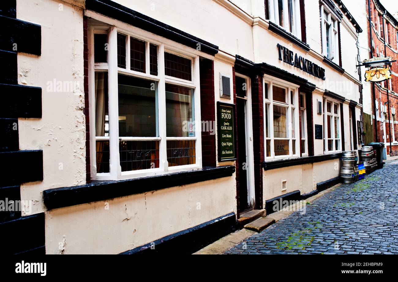 The Ackhorne Pub, St Martins Lane, York, England Stock Photo - Alamy