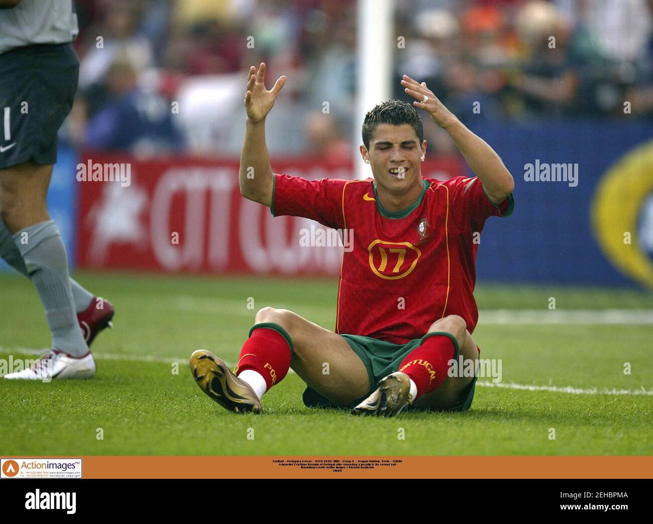 Cristiano ronaldo portugal 2004 greece hi-res stock photography and ...