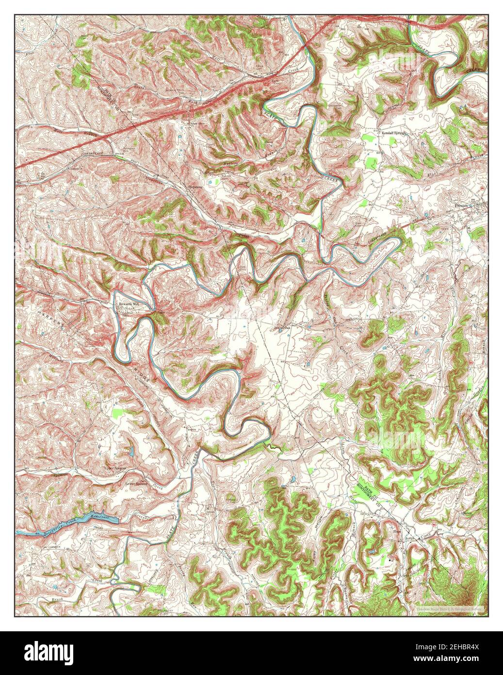 Preston, Kentucky, map 1970, 1:24000, United States of America by ...