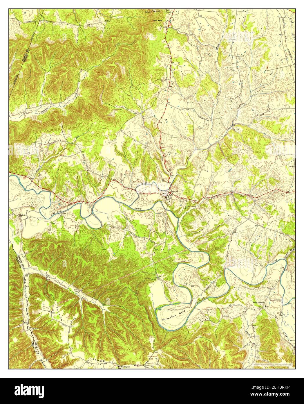 Raywick, Kentucky, map 1953, 1:24000, United States of America by ...