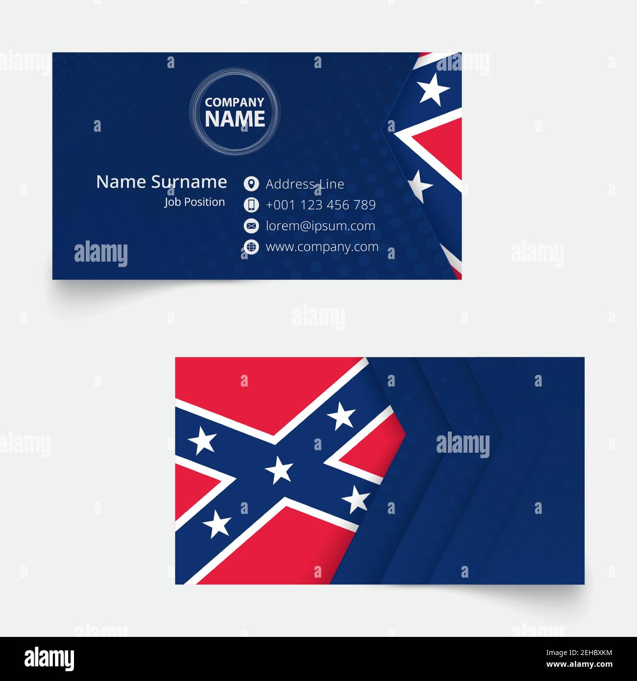 Confederate Flag Business Card, standard size (90x50 mm) business card ...