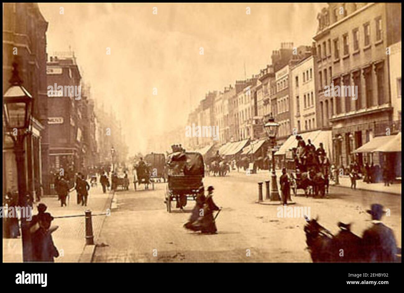 Oxford Street 1875 Stock Photo - Alamy