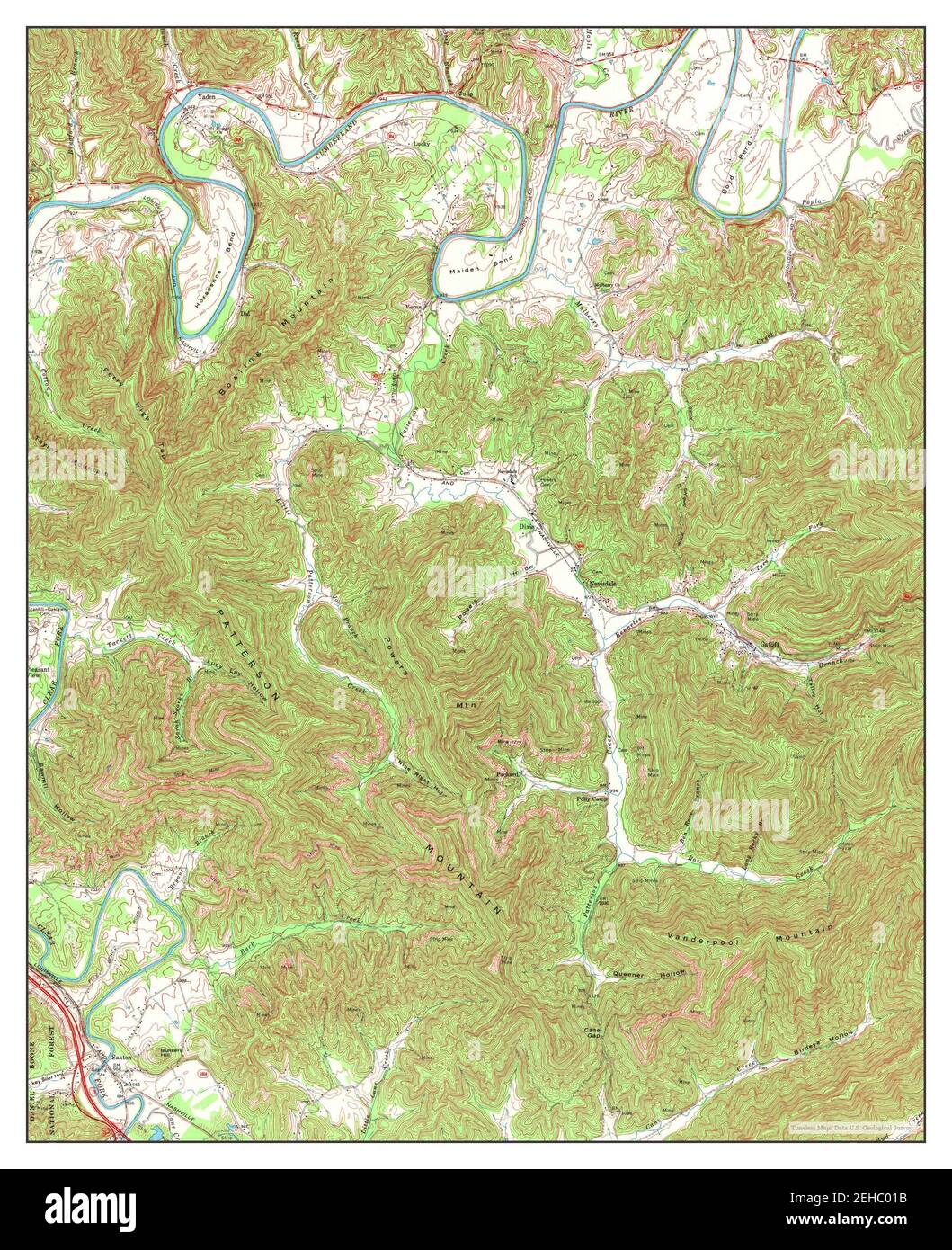 Map of saxton hi-res stock photography and images - Alamy