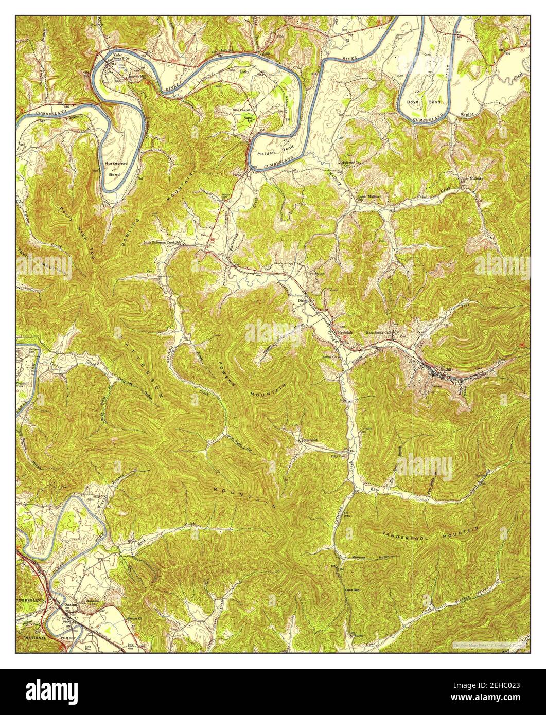 Map of saxton hi-res stock photography and images - Alamy