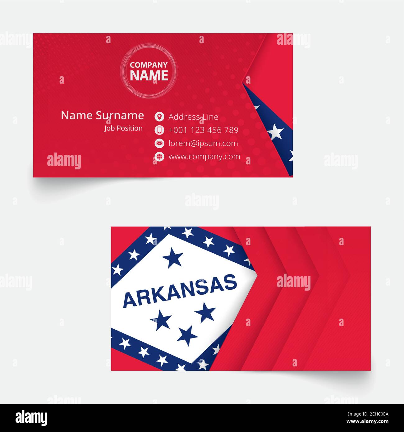 Arkansas Flag Business Card, standard size (90x50 mm) business card ...