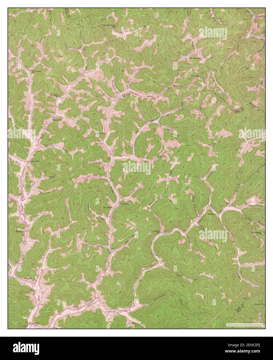 Scalf, Kentucky, map 1954, 1:24000, United States of America by ...
