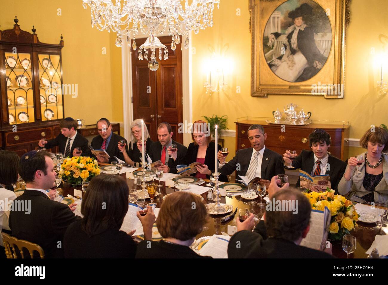 President Barack Obama and First Lady Michelle Obama host a Passover ...