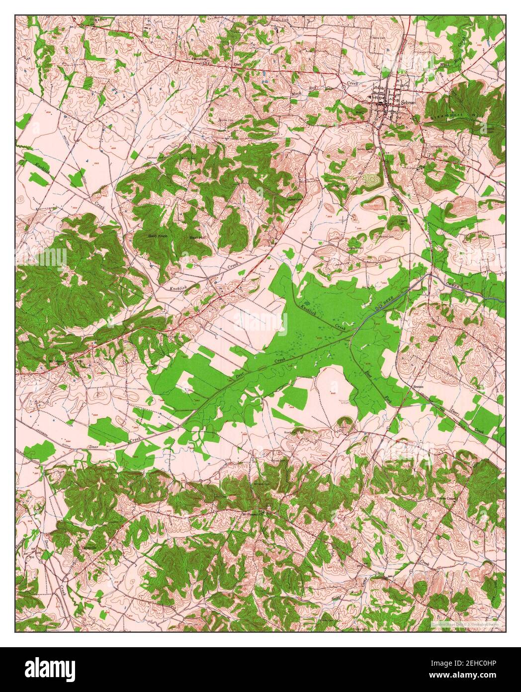 Sebree, Kentucky, map 1949, 1:24000, United States of America by ...