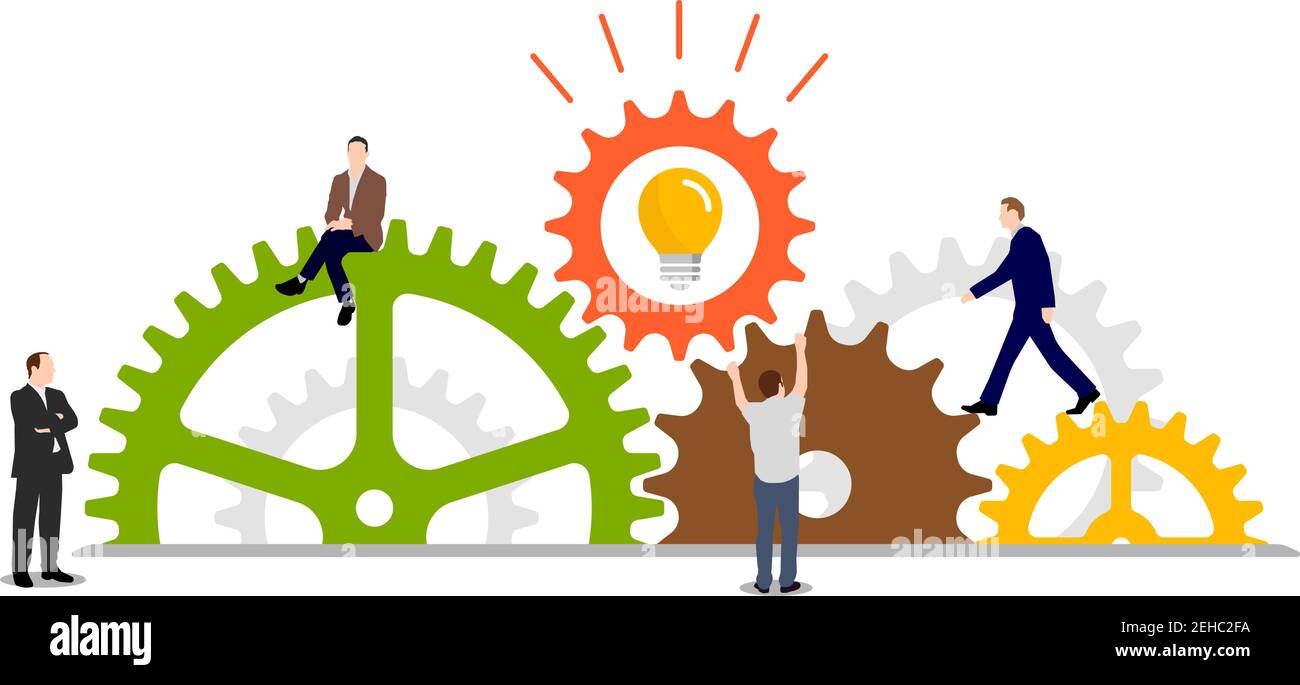 Business success ( idea, inspiration ) concept vector illustration ...