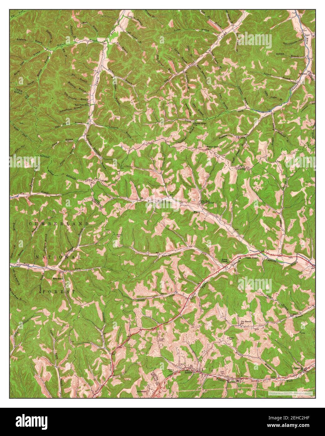 Soldier, Kentucky, map 1951, 1:24000, United States of America by ...