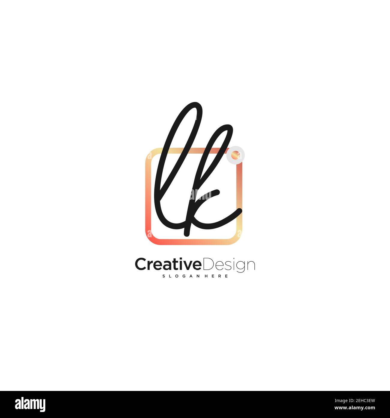 Letter lk vector vectors hi-res stock photography and images - Alamy