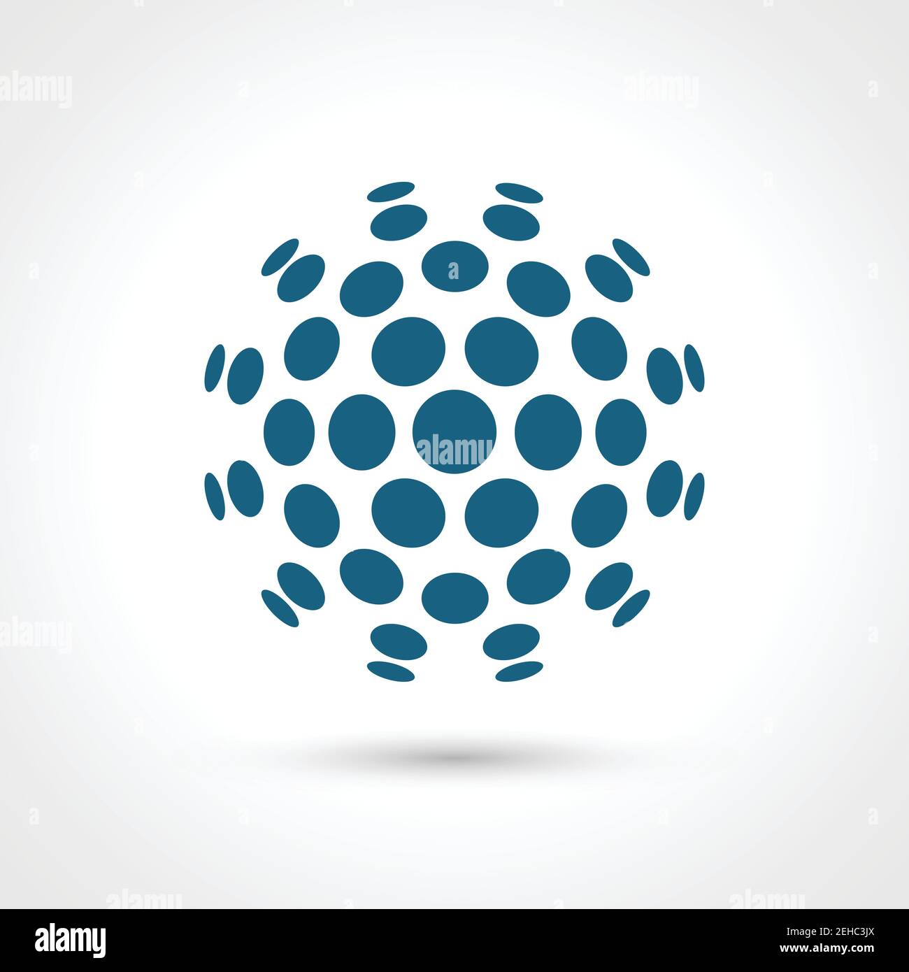 Abstract radial shape. Round elements Stock Vector Image & Art - Alamy