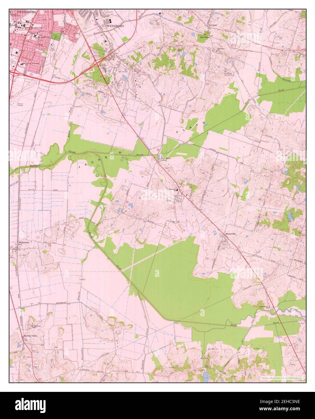 Sutherland, Kentucky, map 1968, 1:24000, United States of America by ...