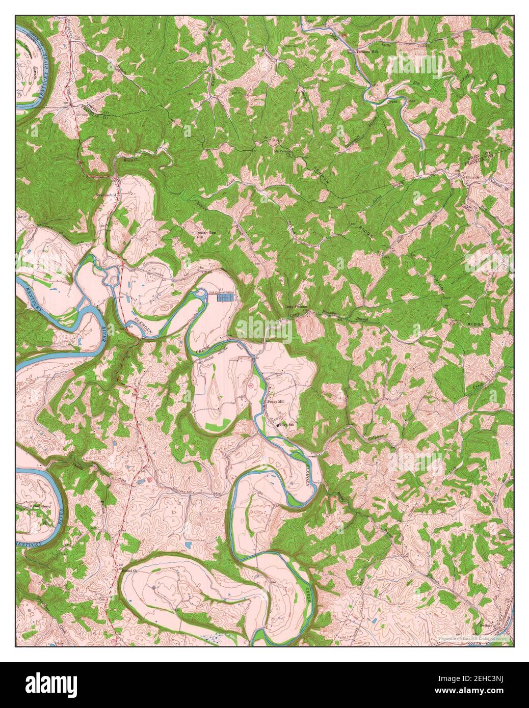 Switzer, Kentucky, map 1954, 1:24000, United States of America by ...