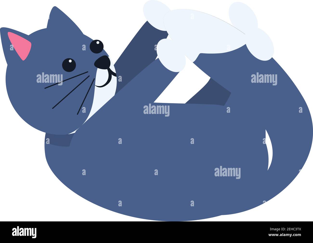 Playful cat happy icon. Cartoon of playful cat happy vector icon for ...