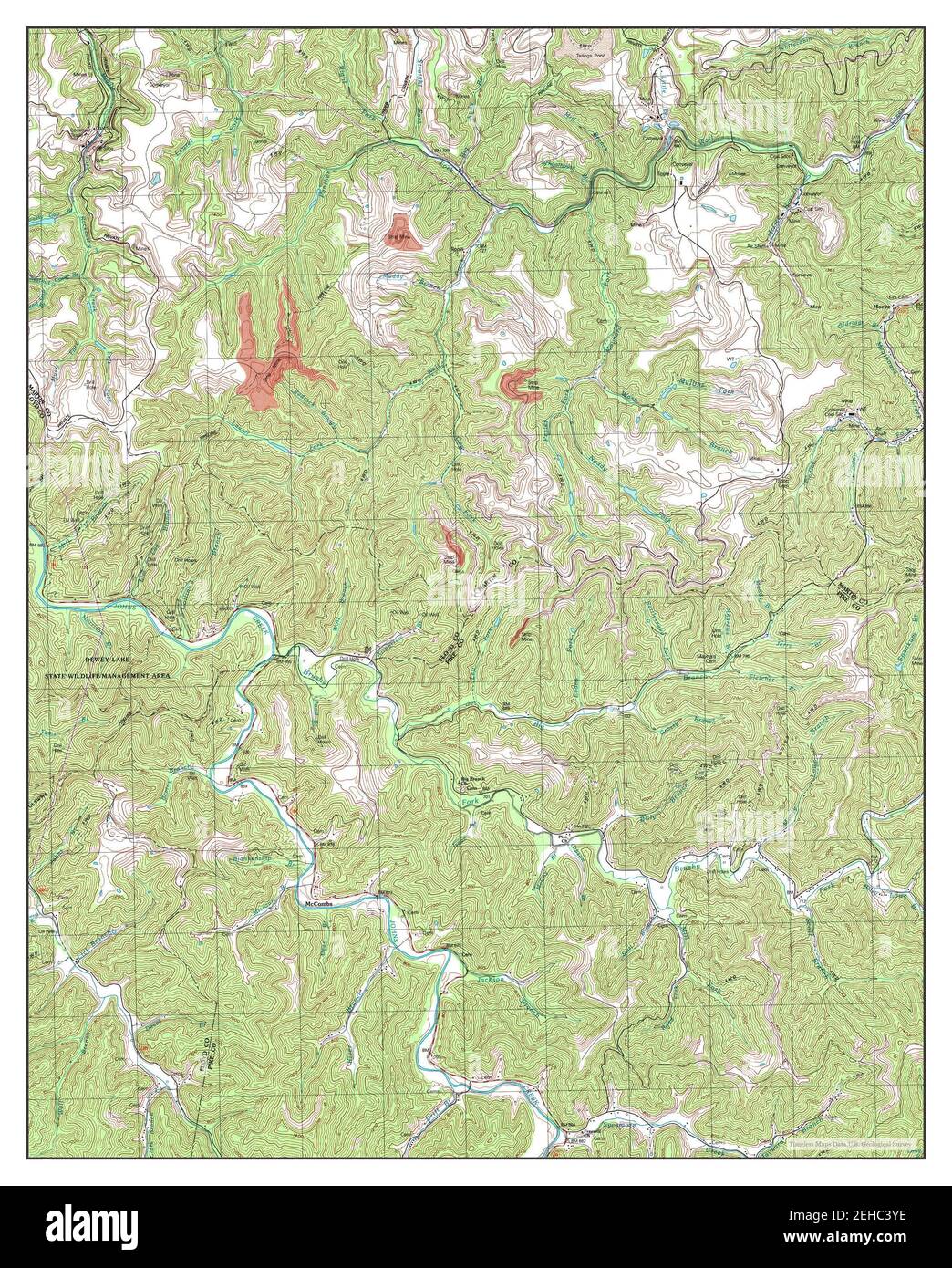 Thomas, Kentucky, map 1992, 1:24000, United States of America by ...