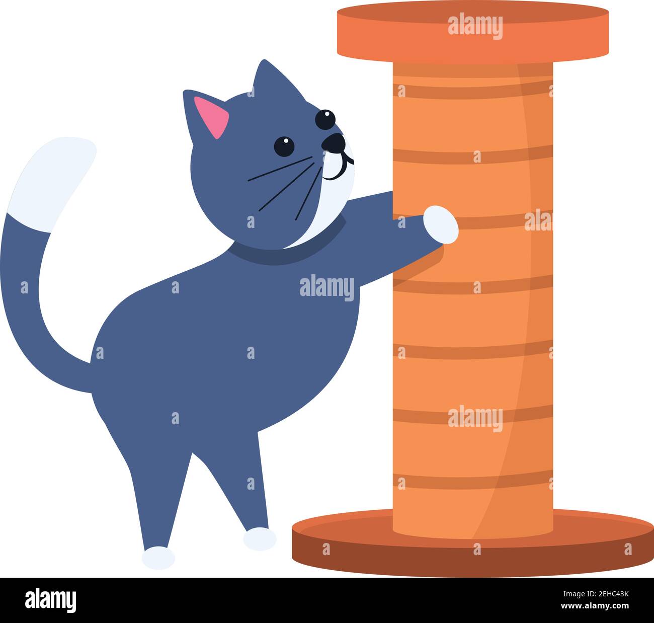 Cat play stand icon. Cartoon of cat play stand vector icon for web ...