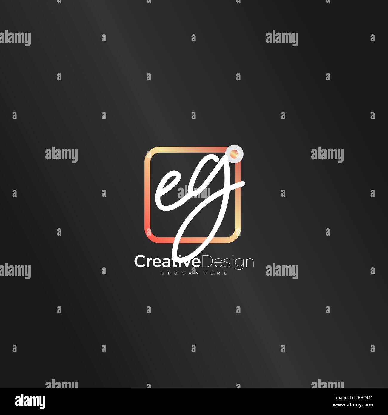 Ge letter vector logo eg letter vector logo hi-res stock photography ...