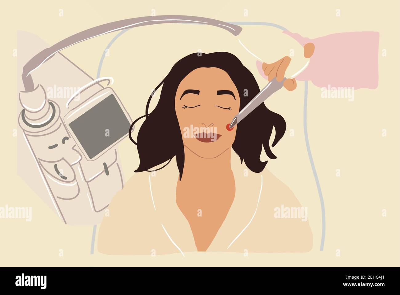 Skin laser therapy Stock Vector Images - Alamy