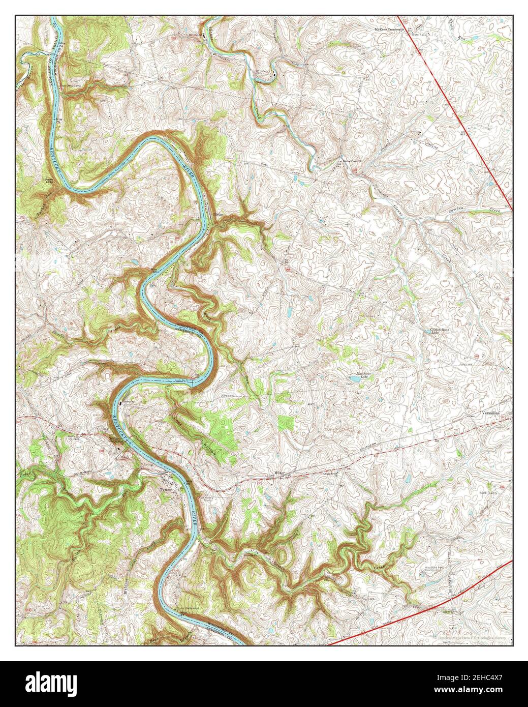 Antique county map tyrone hi-res stock photography and images - Alamy