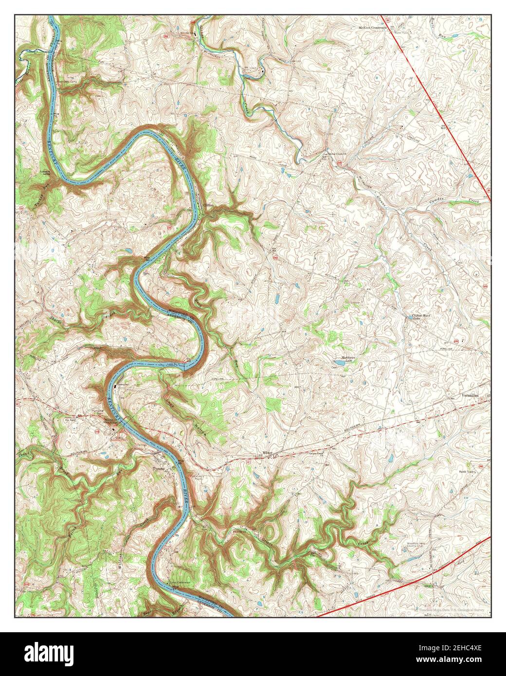 Antique county map tyrone hi-res stock photography and images - Alamy