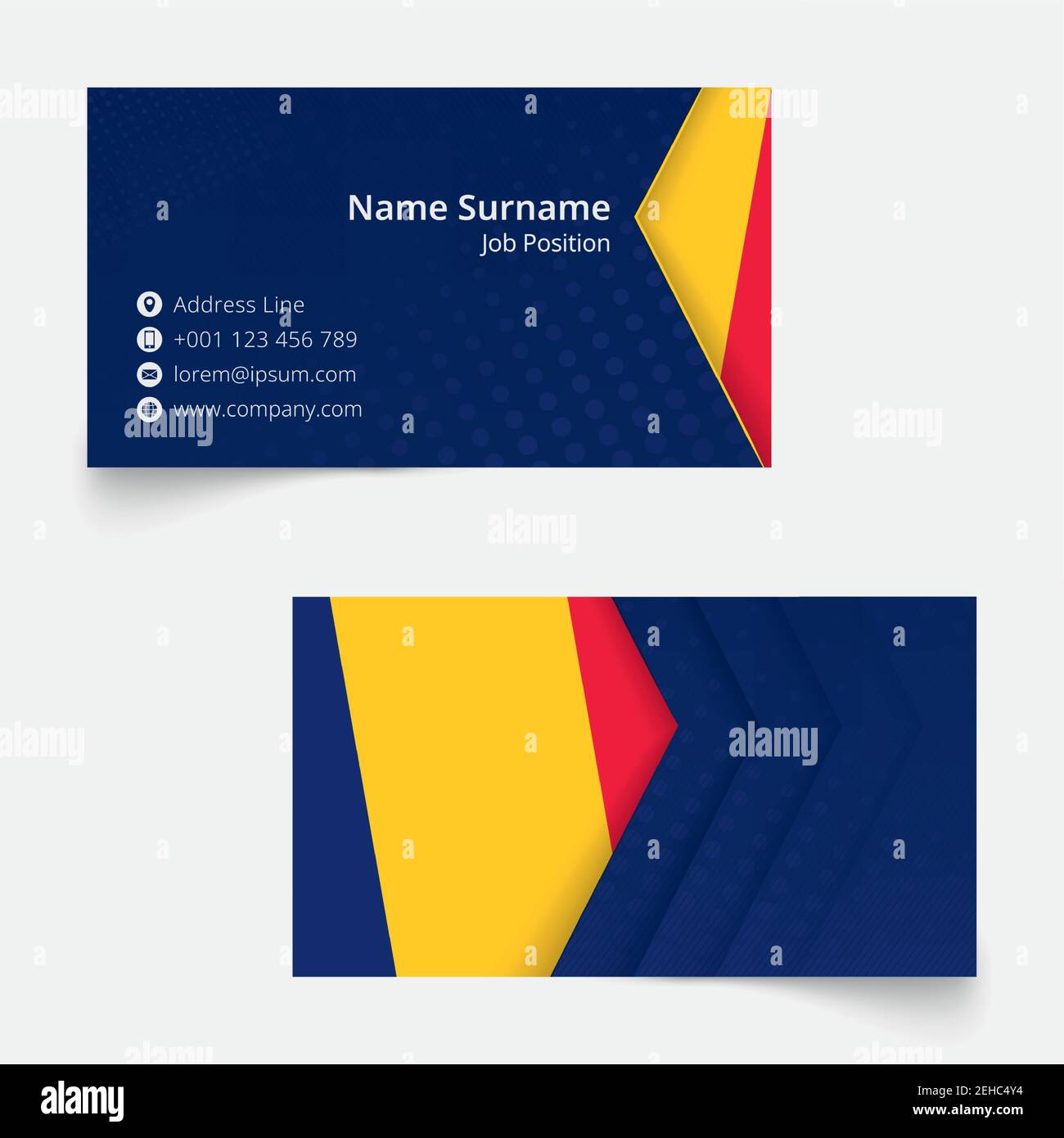 Chad Flag Business Card, standard size (90x50 mm) business card ...