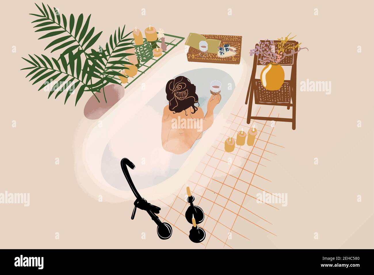 Woman foam Stock Vector Images - Alamy