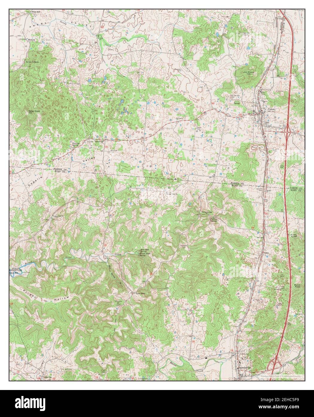 Upton county map hi-res stock photography and images - Alamy