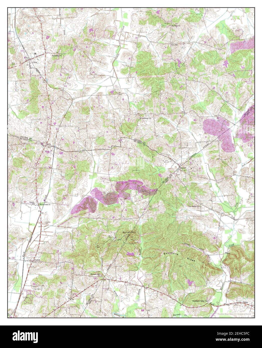 Utica, Kentucky, map 1953, 1:24000, United States of America by ...