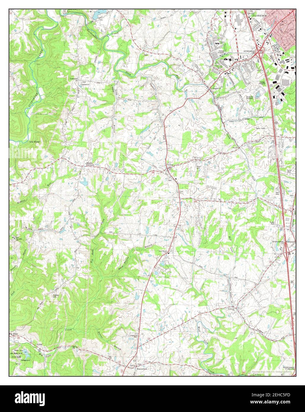 Union, Kentucky, map 1982, 1:24000, United States of America by ...