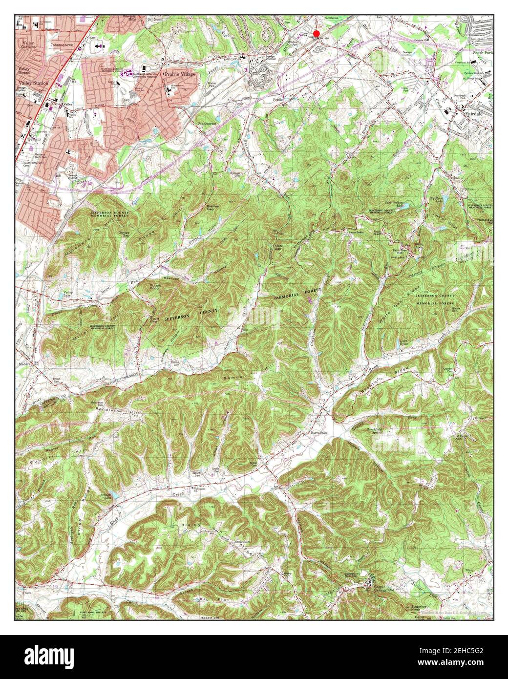 Valley Station, Kentucky, map 1982, 1:24000, United States of America ...