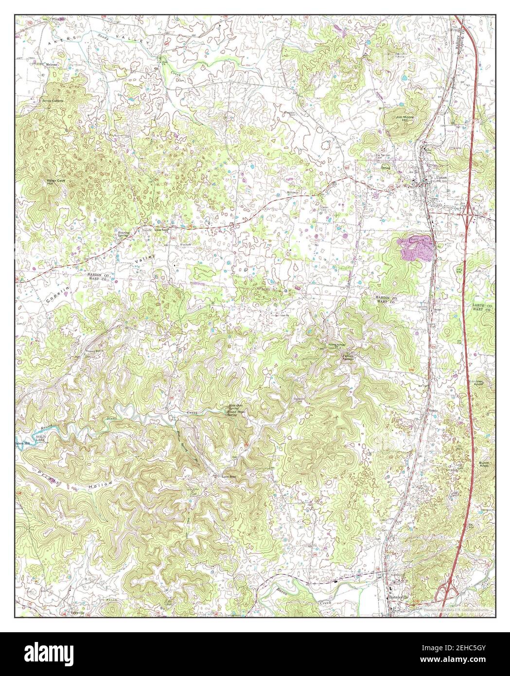 Upton, Kentucky, map 1967, 1:24000, United States of America by ...