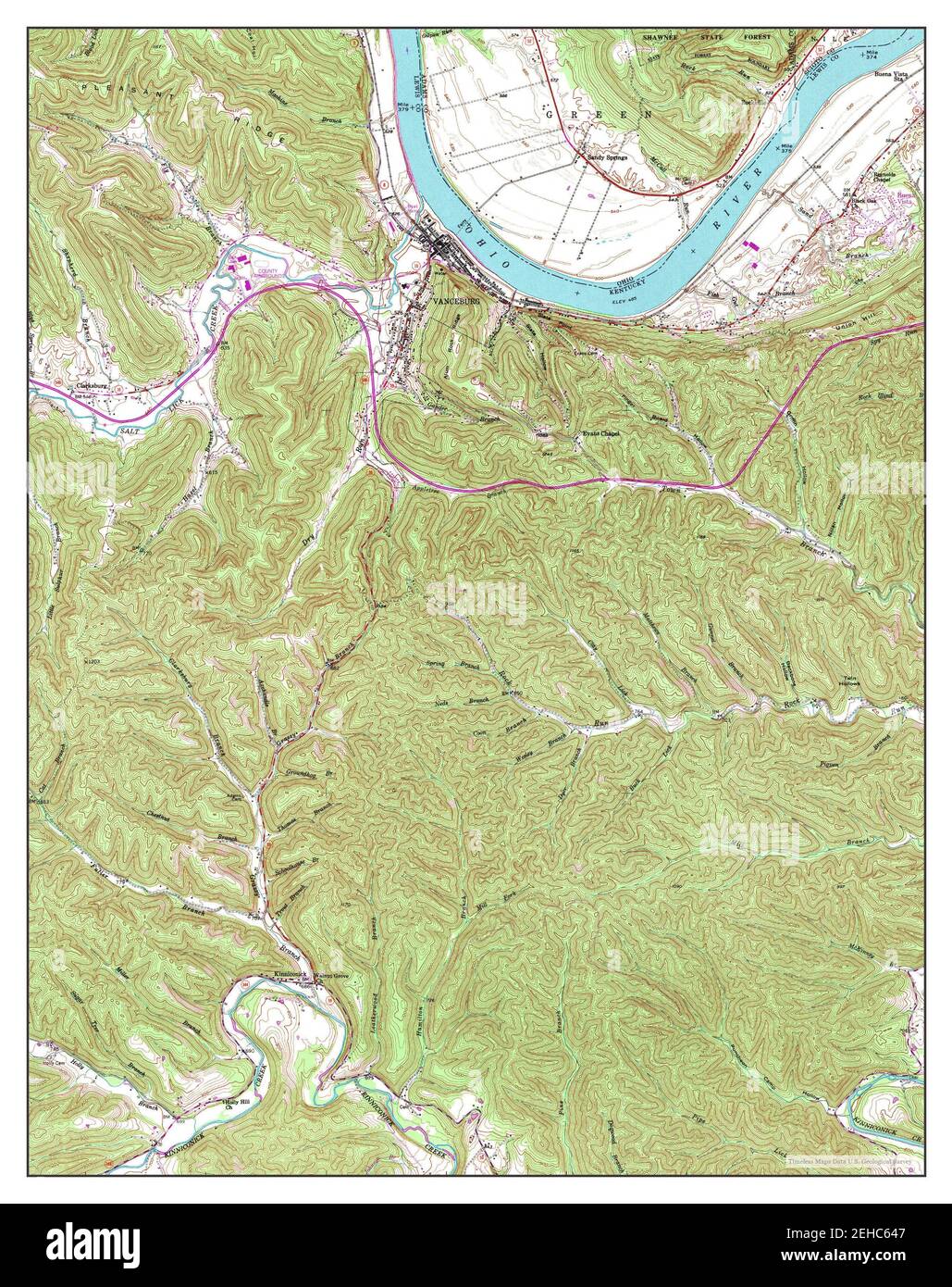 Map of vanceburg hi-res stock photography and images - Alamy