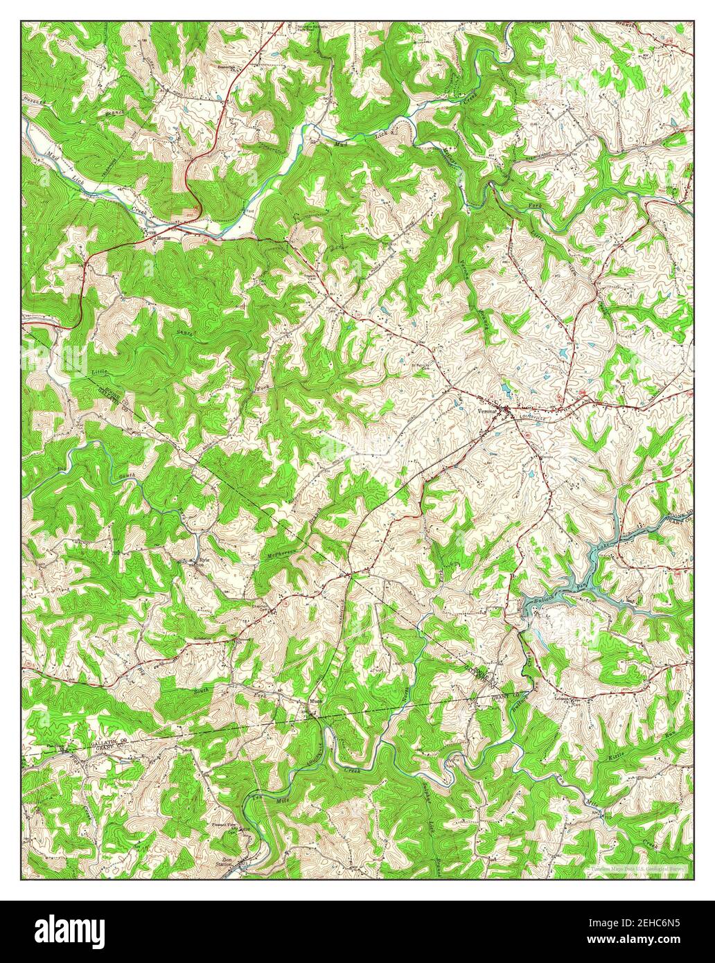 Verona, Kentucky, map 1961, 1:24000, United States of America by ...