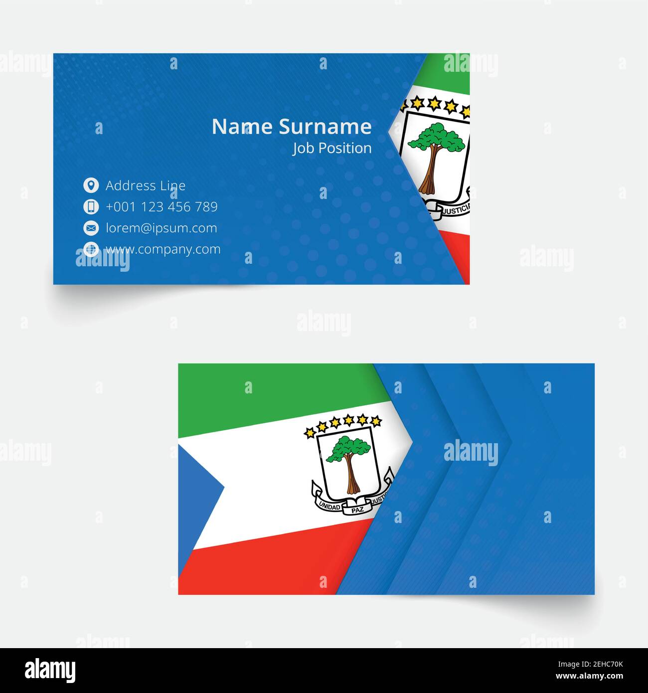 Equatorial Guinea Flag Business Card, standard size (90x50 mm) business ...