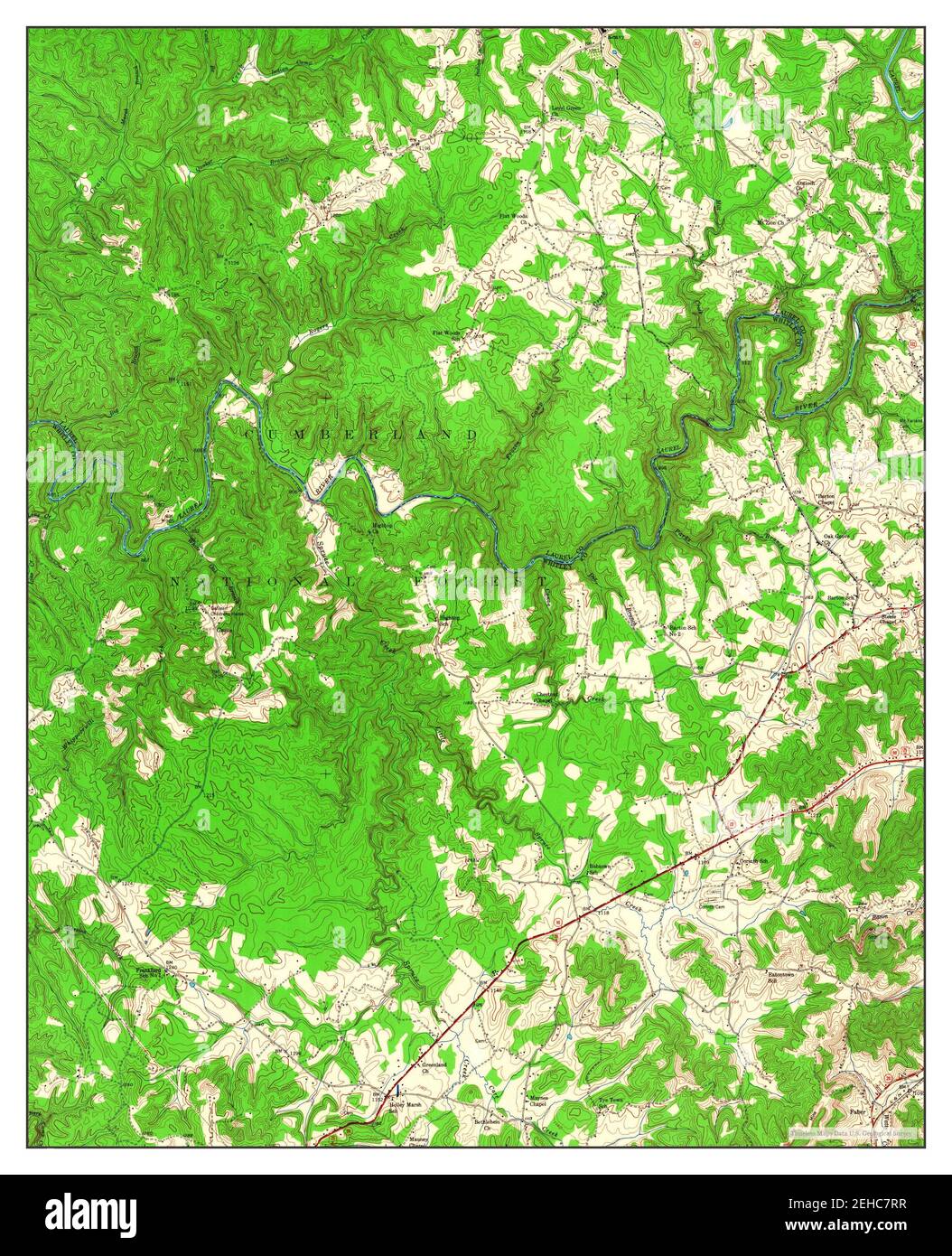 Vox, Kentucky, map 1952, 1:24000, United States of America by Timeless ...