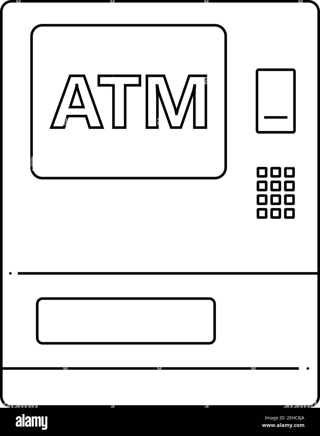 Atm screen Black and White Stock Photos & Images - Alamy