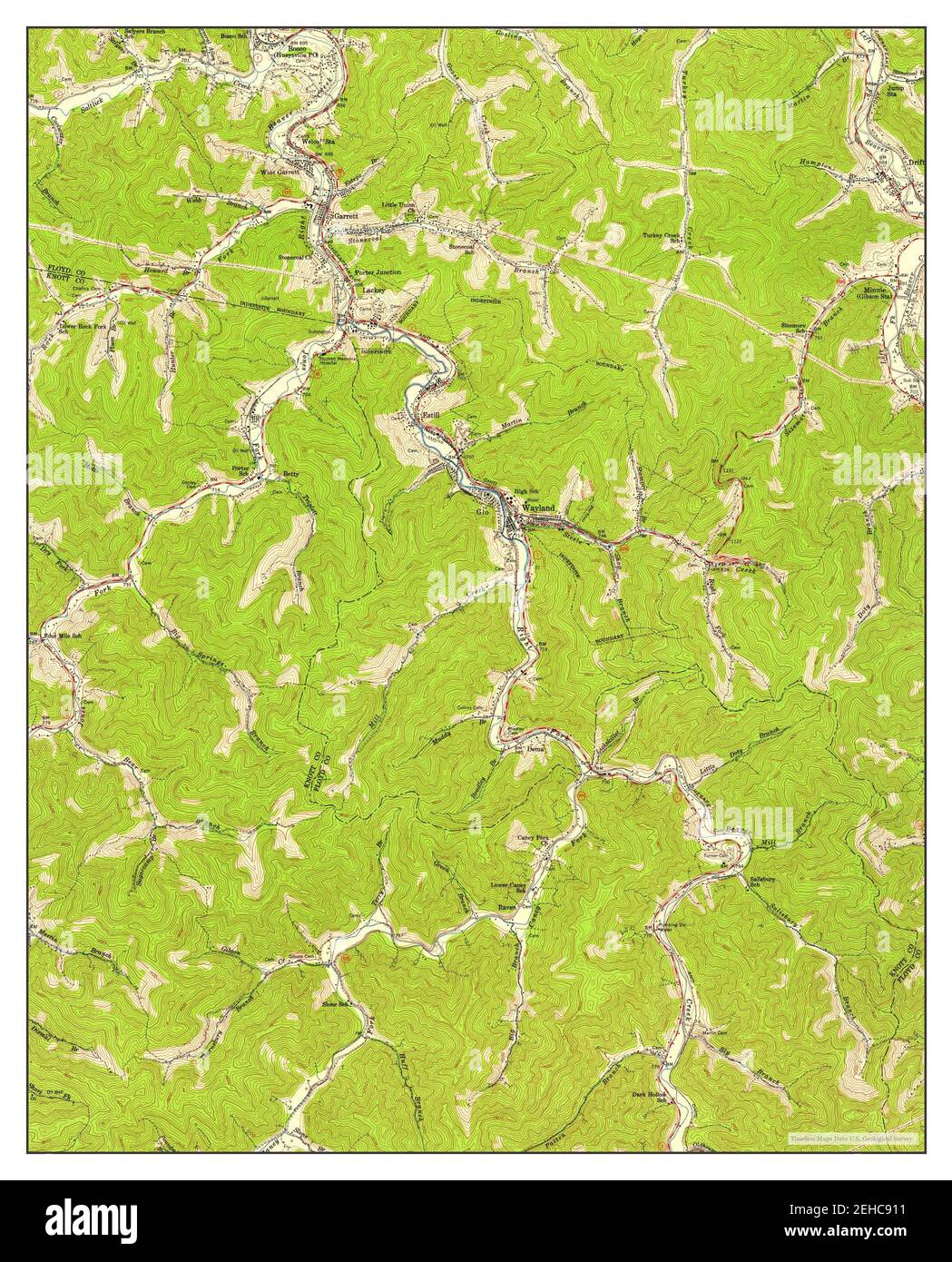 Map of wayland hi-res stock photography and images - Alamy