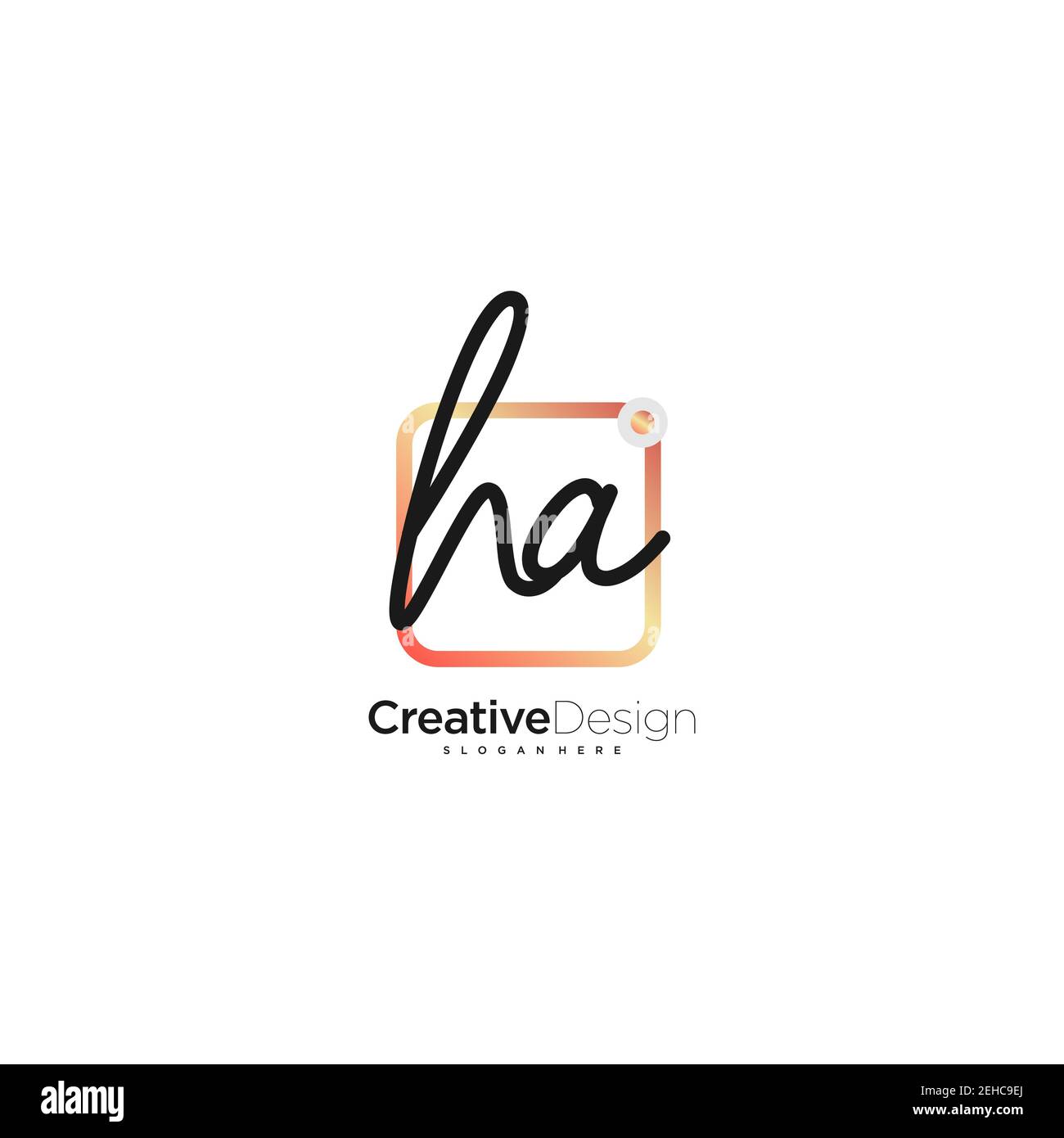 Letter ah logo Cut Out Stock Images & Pictures - Alamy