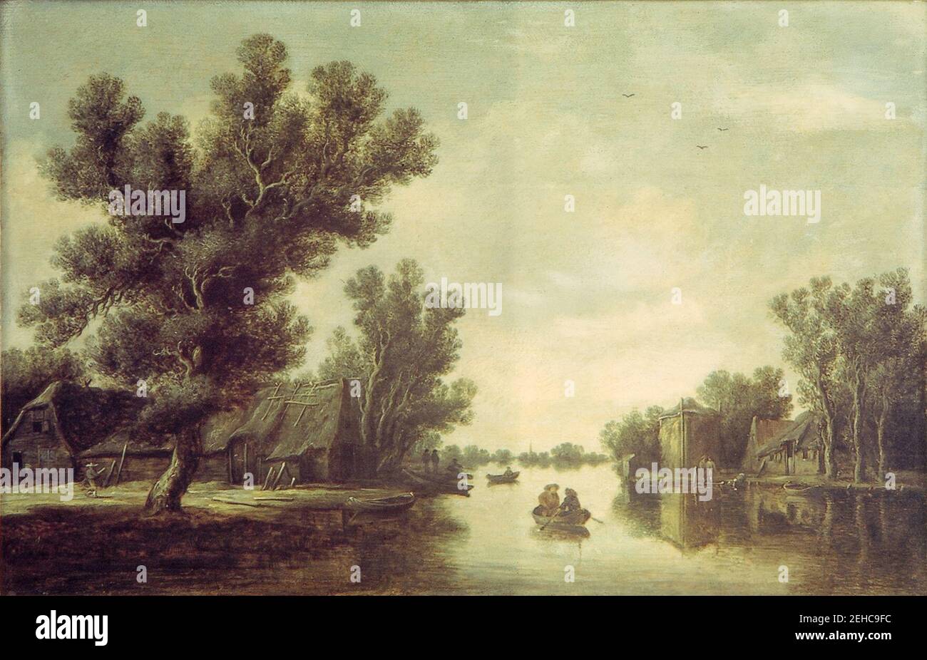 P. de Neyn - Boerderijen aan het water Stock Photo - Alamy