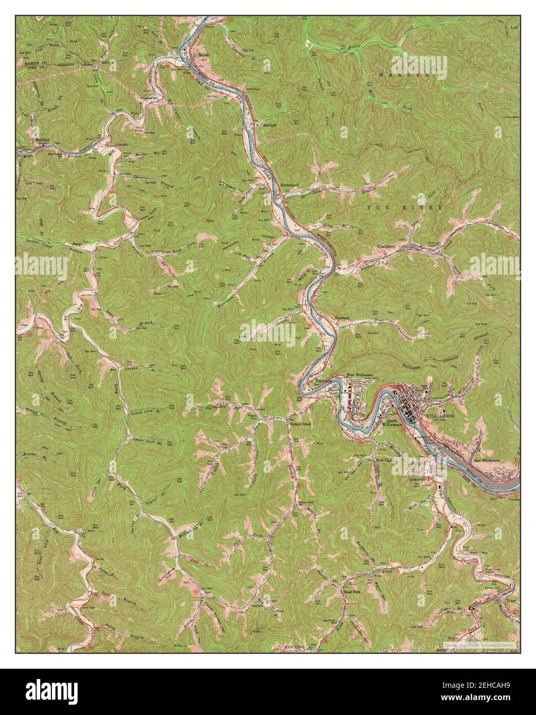 Williamson, Kentucky, map 1964, 1:24000, United States of America by ...